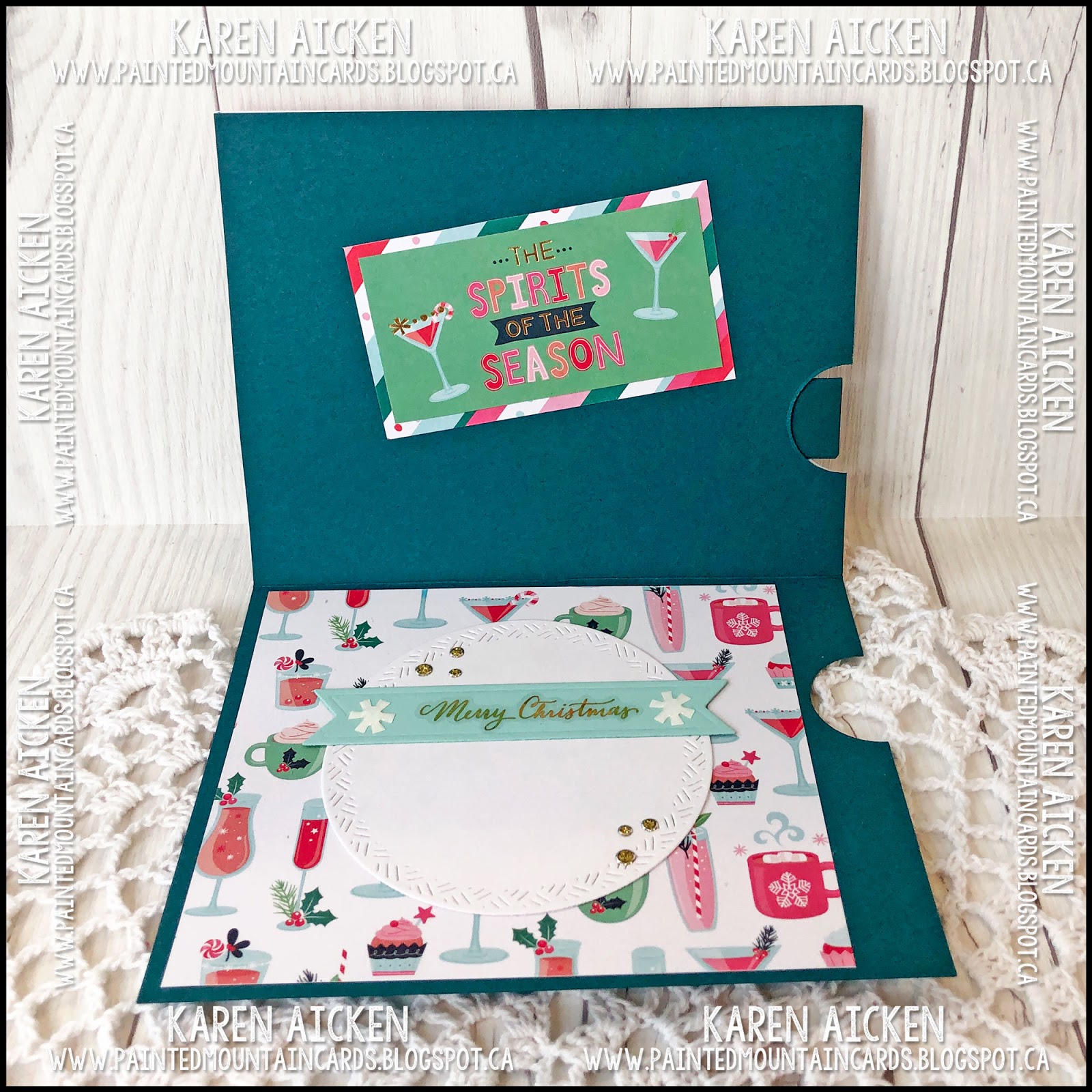 Painted Mountain Cards: C4C492 Holiday Spirits Triple Flip Card