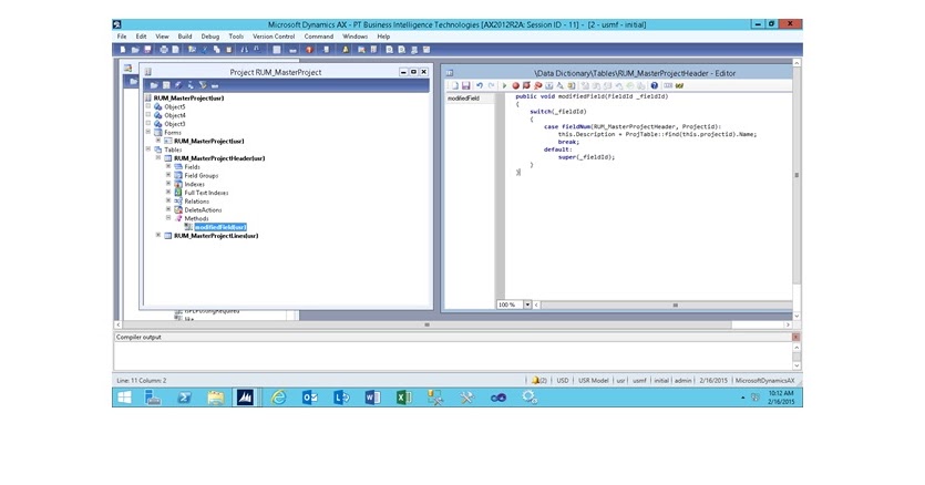 ModifiedField in x++ | Transfer Knowledge