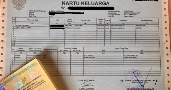 NOMOR KK DAN NIK: NIK DAN KK 8