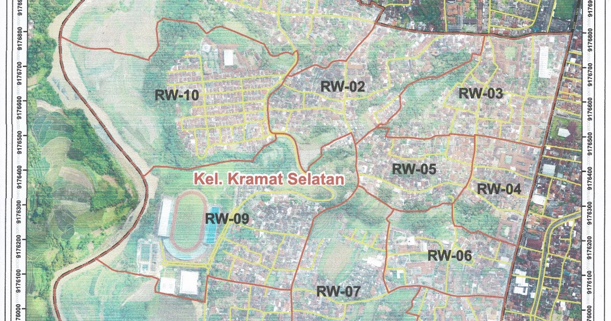 Peta Batas Wilayah 2020 ~ Kelurahan Kramat Selatan