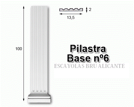 Escayolas Bru Alicante: Columnas, Ménsulas, Capiteles, Pilastras