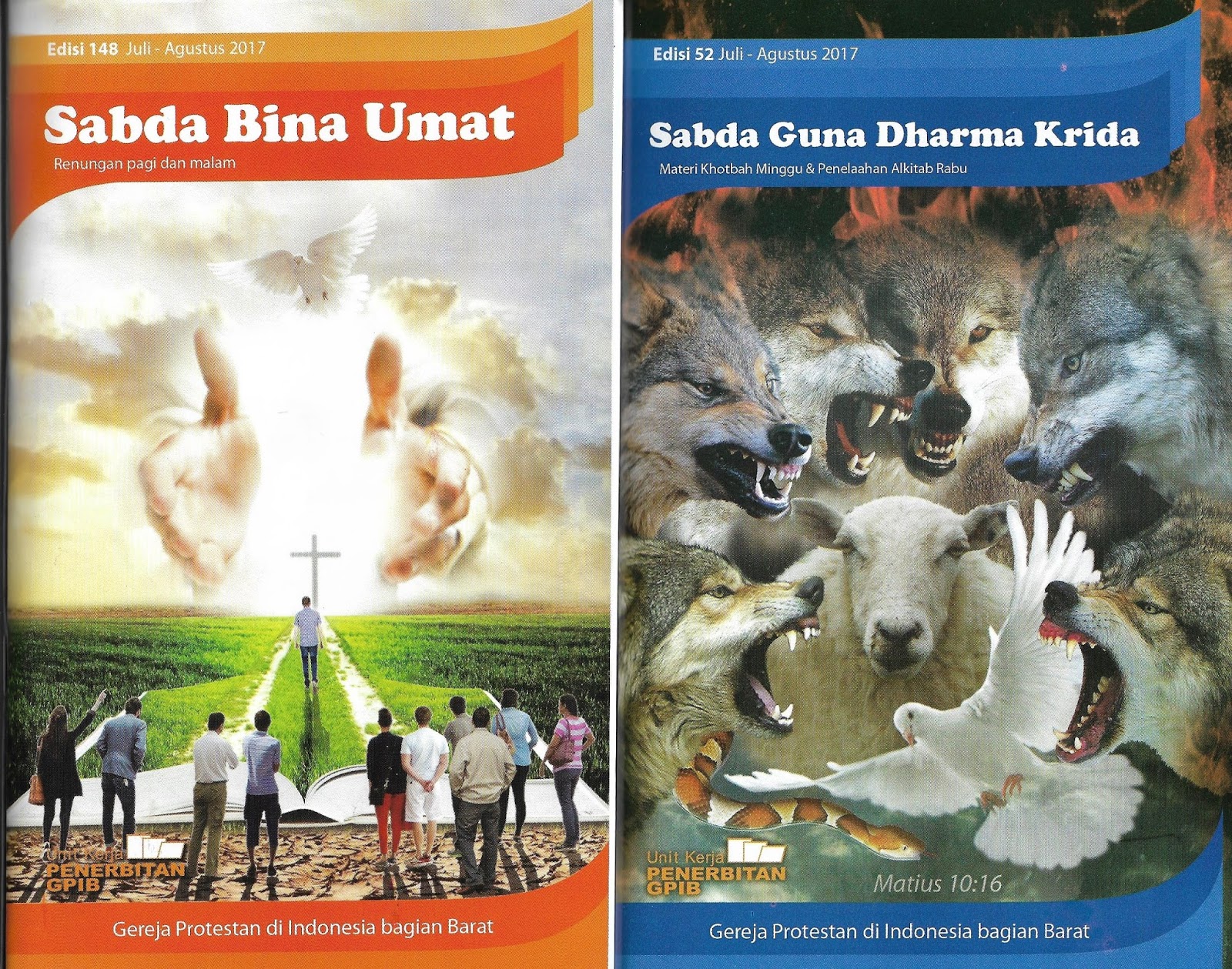 | SBU | Sabda Bina Umat GPIB | Juli & Agustus 2017 | Cover Buku | Kata ...
