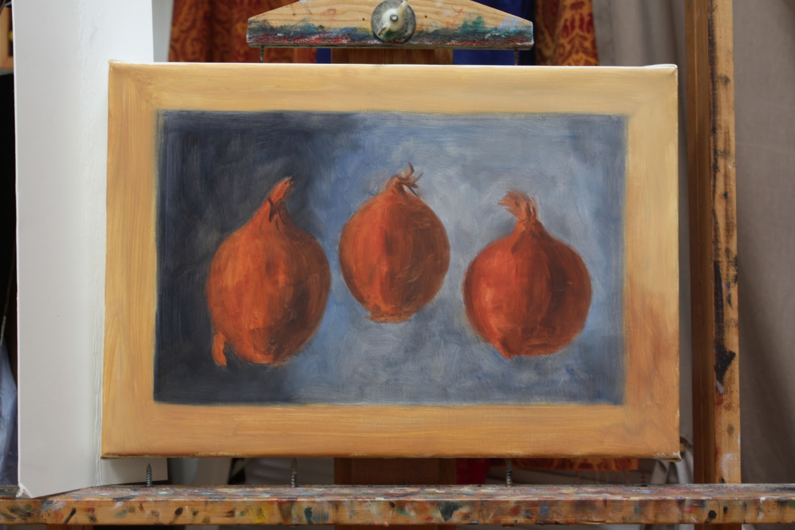 Noah Layne: Hanging Onions Painting