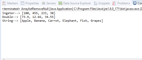 Arraylist Interview Question Arraylist Contains Object How To Separate To Its Data Type