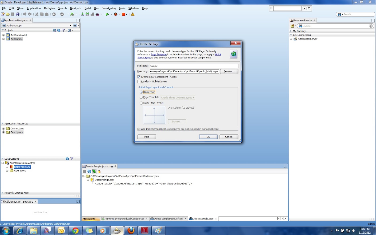 Oracle Adf Step By Step Guide Oracle Adf Tutorial How To Create An Oracle Adf Page