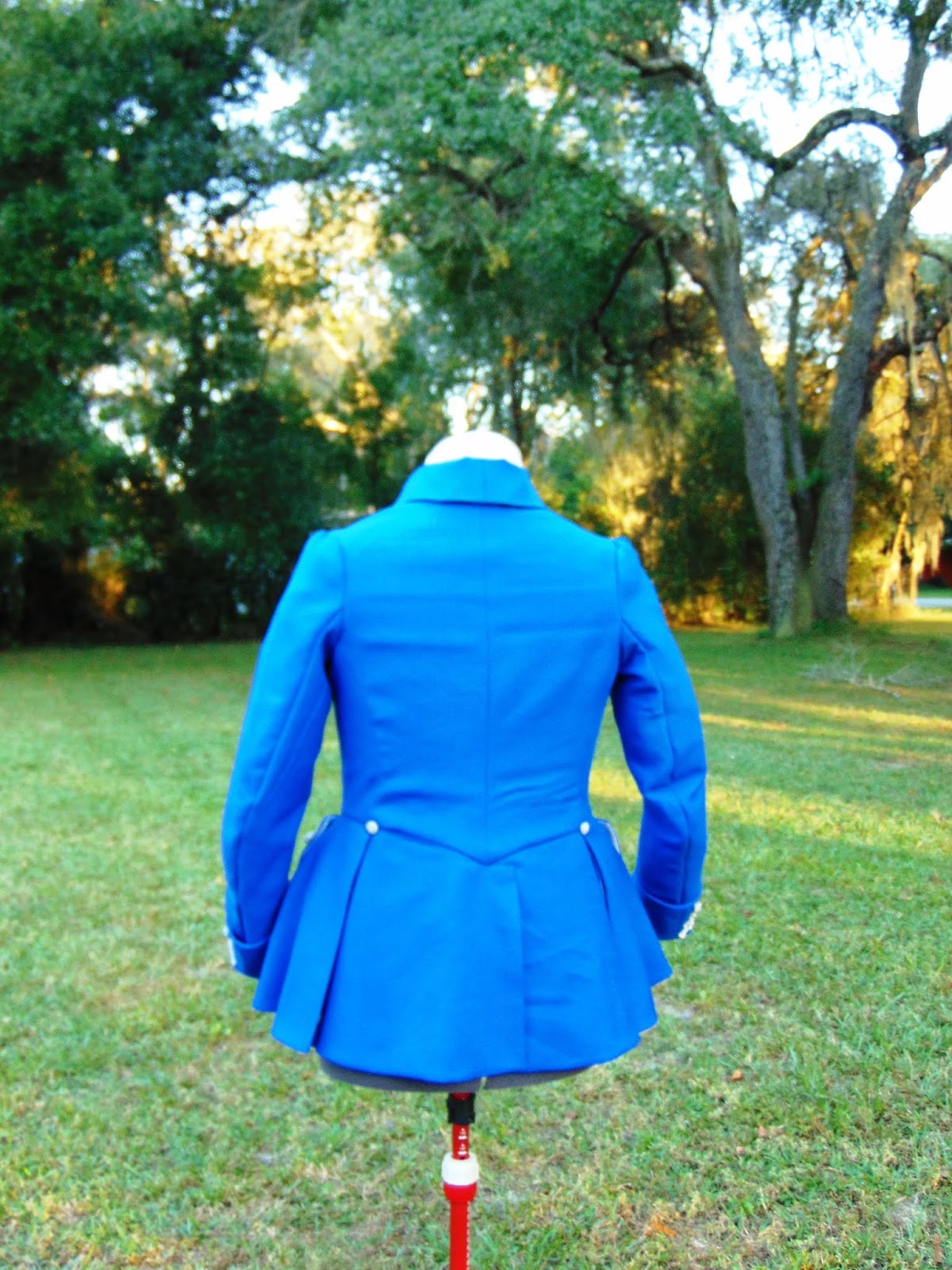 The Antique Sewist: JP Ryan Riding Habit - Royal Blue