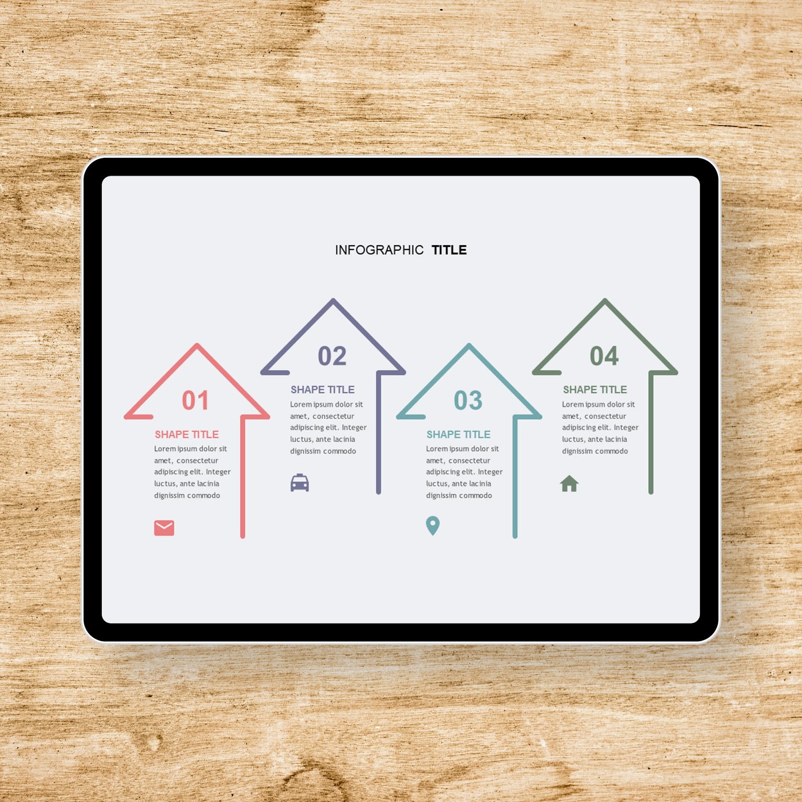 Outline Arrow Top PowerPoint Templates - PowerPoint Free