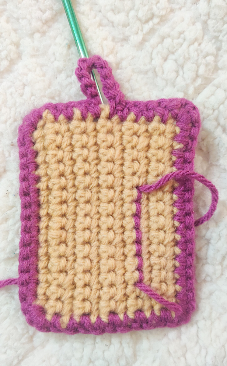 Raji's Craft Hobby: Surface Slip Stitch Crochet Name Tags