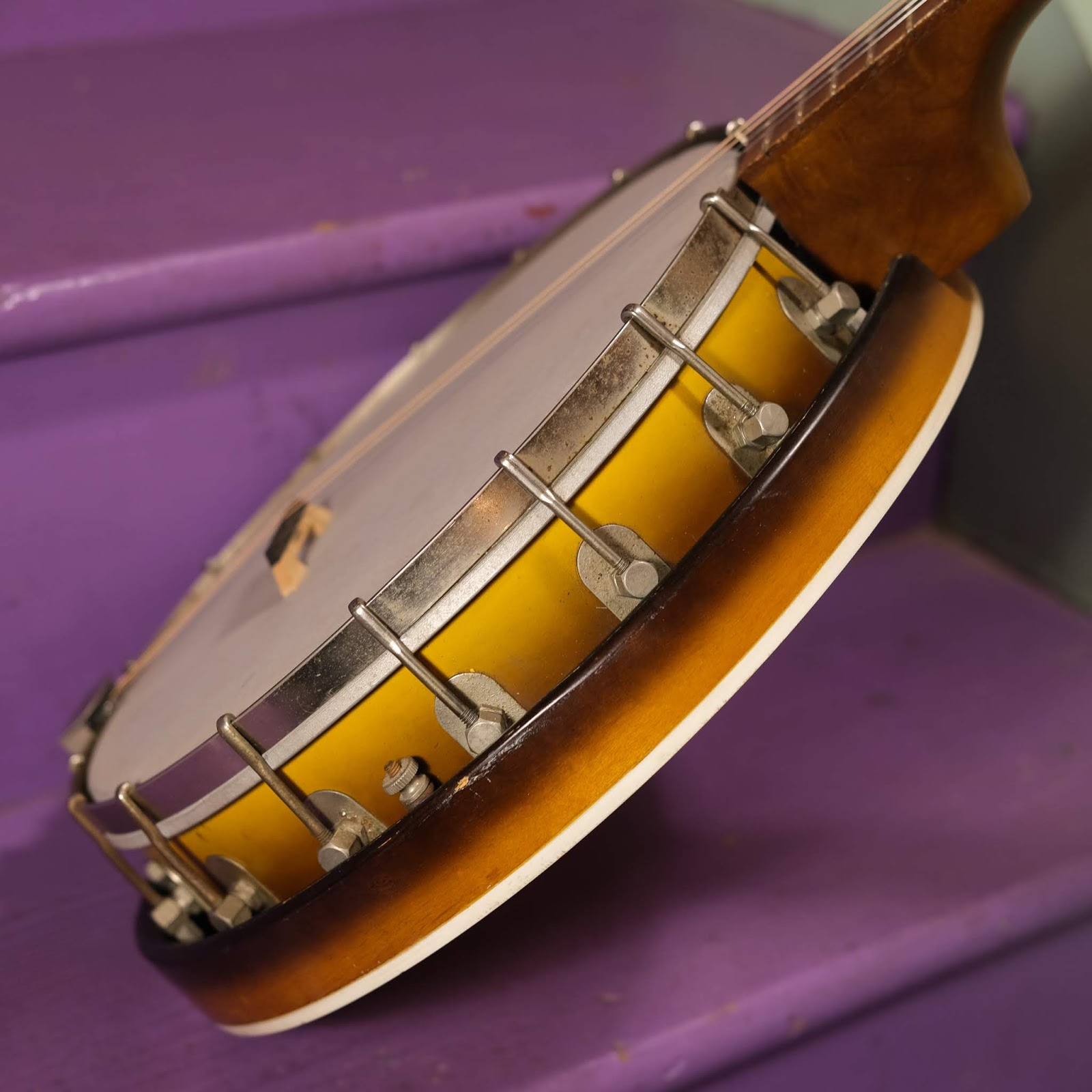 1960s Kay-made Silvertone Resonator Tenor Banjo