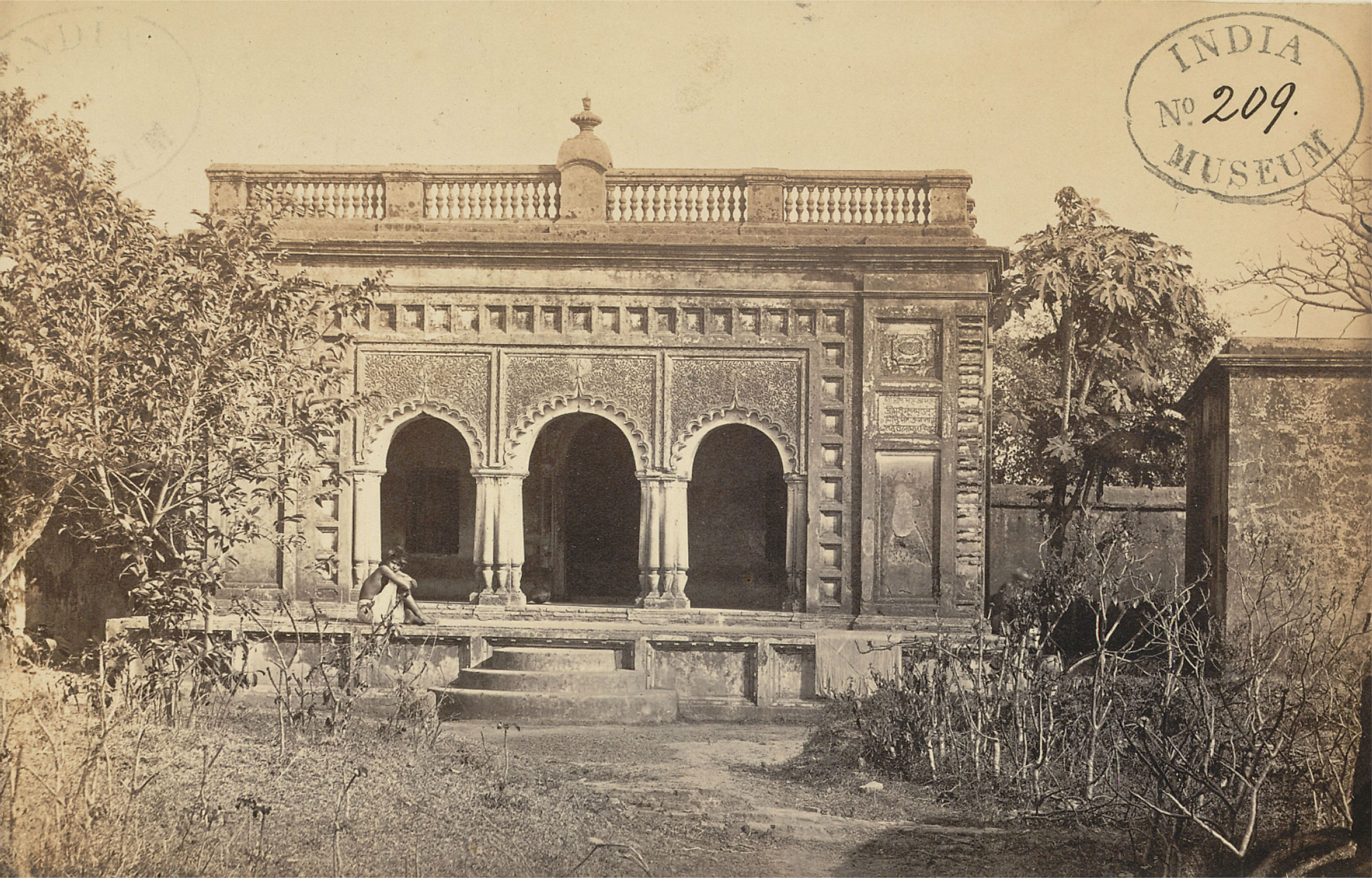 Flat-Roofed Hindu Temple near the Awasghar Temple, Midnapore, Bengal ...