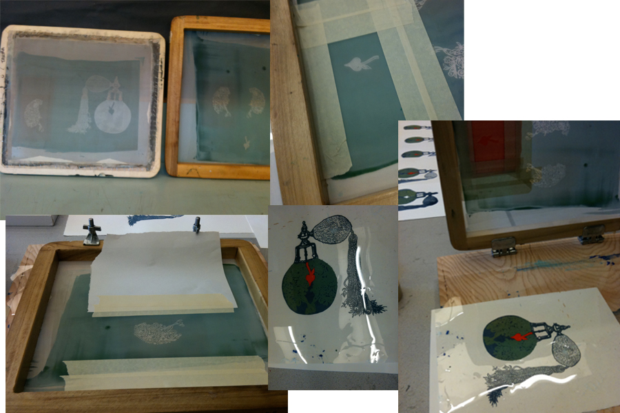 7ahira: Silk Screen Process
