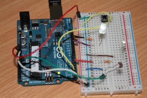 Une expérience avec LDR et Arduino - schema electronique