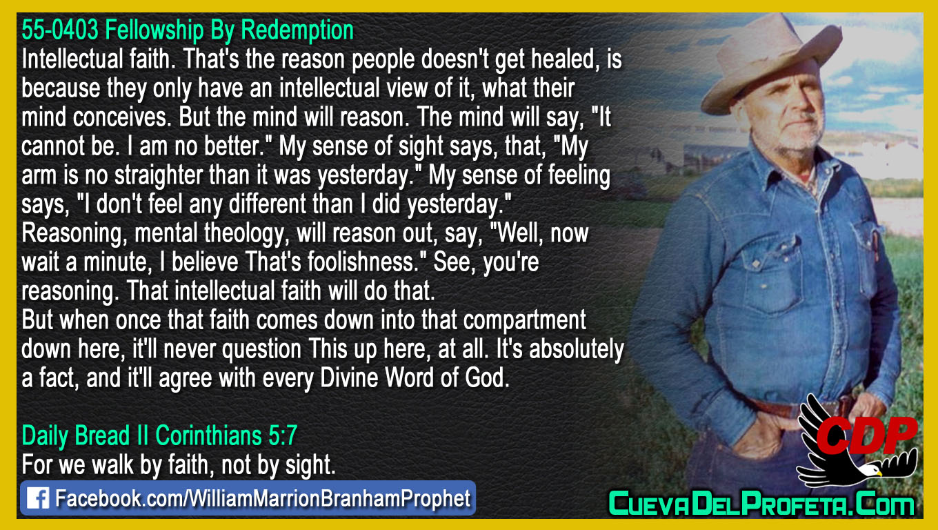 What is Intellectual faith? | Mensajes de William Branham