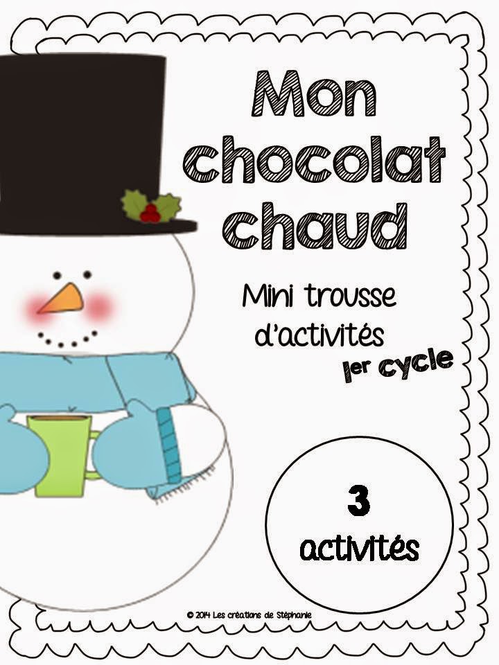 Les créations de Stéphanie: Trousse d'activités : Mon chocolat chaud
