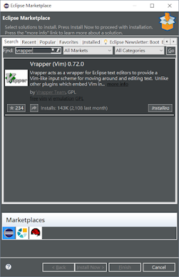 記錄用: 107.07.25 eclipse for vimer