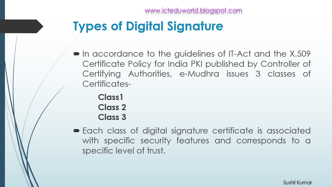 Digital Signature | ICT eduworld | ICT IN EDUCATION | ICT TOOLS | ICT ...