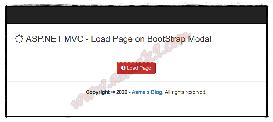 ASP.NET MVC - Load Page on BootStrap Modal - Asma's Blog ASP.NET MVC - Load Page on BootStrap Modal - Asma's Blog