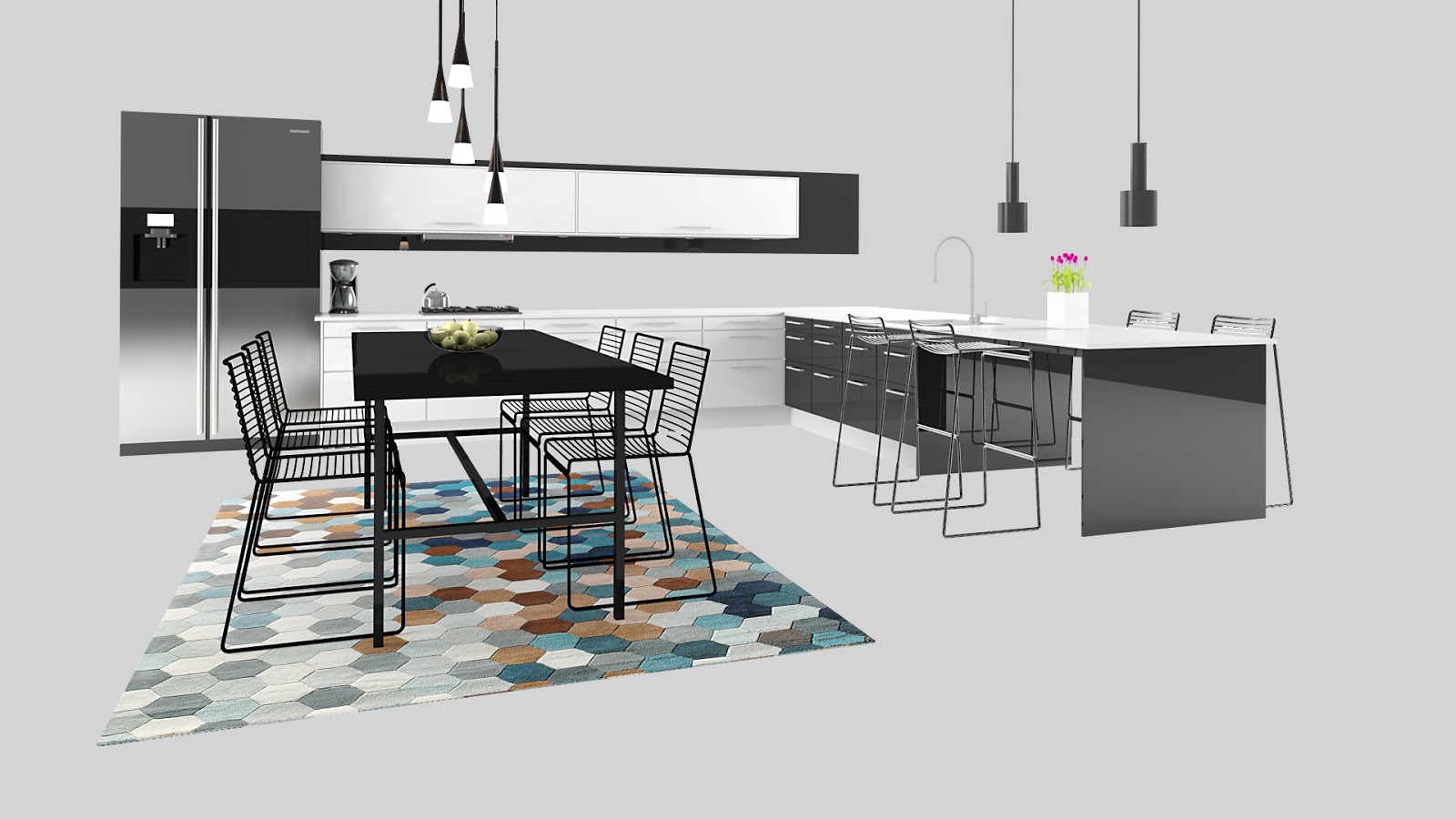 templates 3D: Kitchen & Dining
