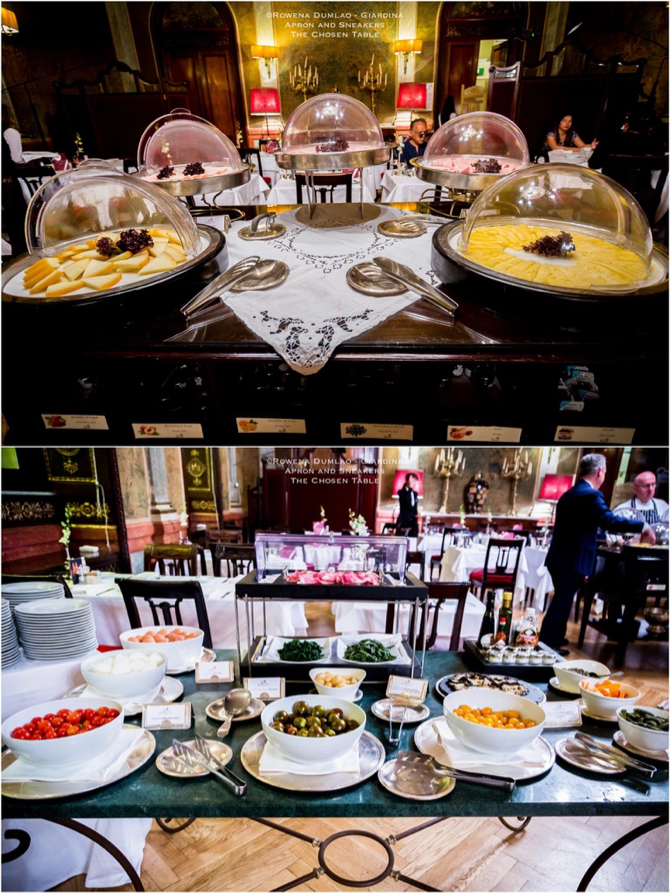 Breakfast at Grand Hotel Plaza in Rome, Italy