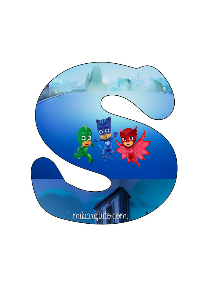 Abecedario de PJ Masks. - Oh my Alfabetos!