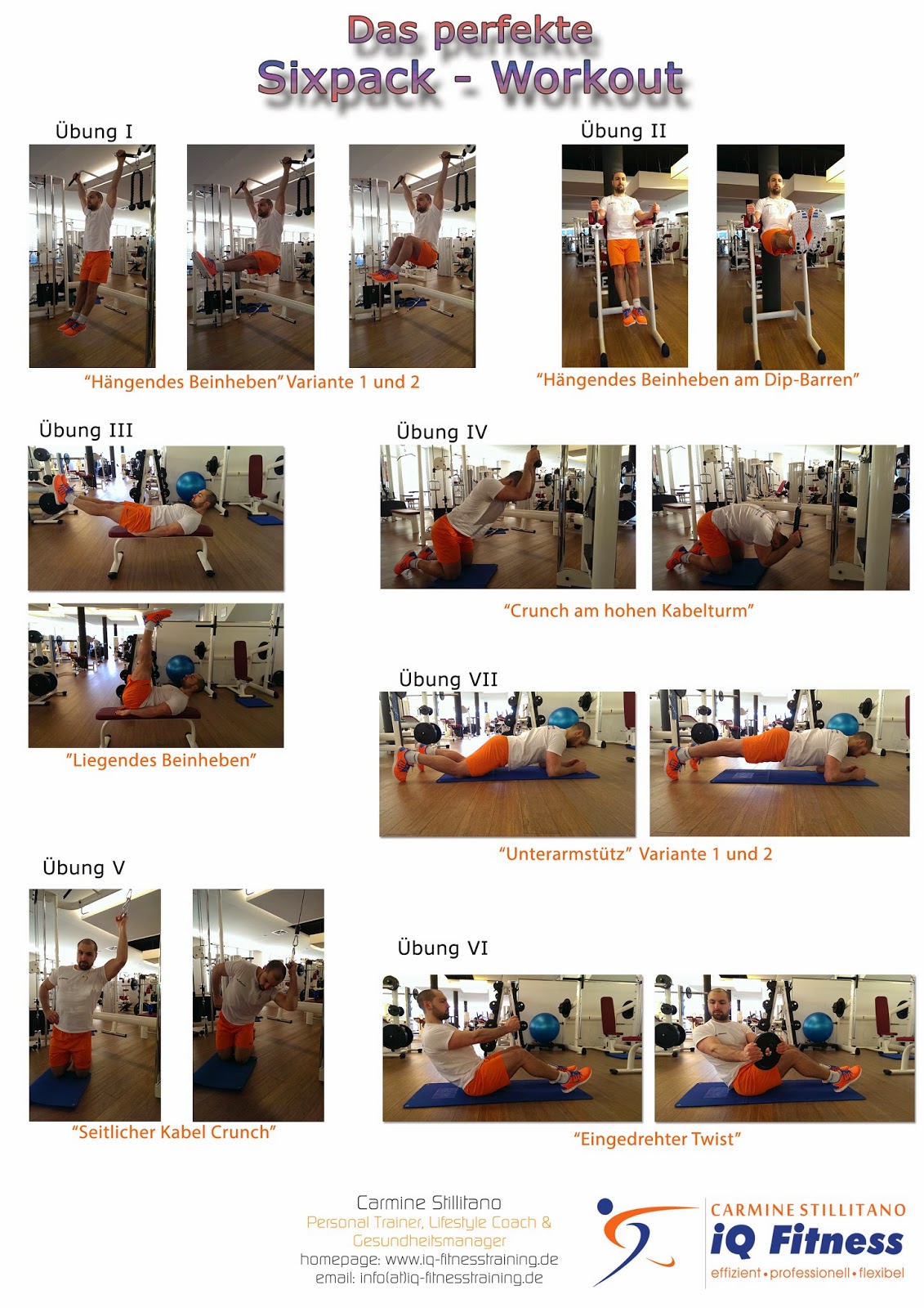 IQ Fitness : Der perfekte Sixpack Workout Guide