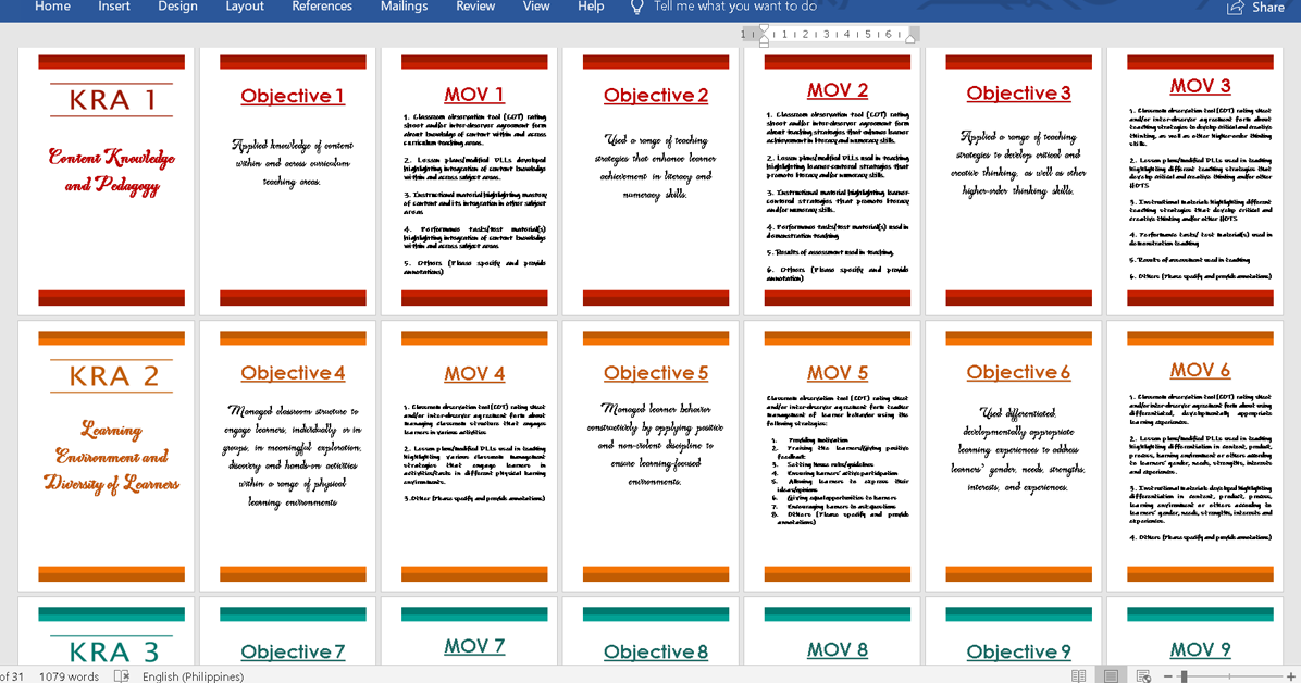 RPMS Portfolio for Teacher I - Teacher III (Free Download) Editable ...