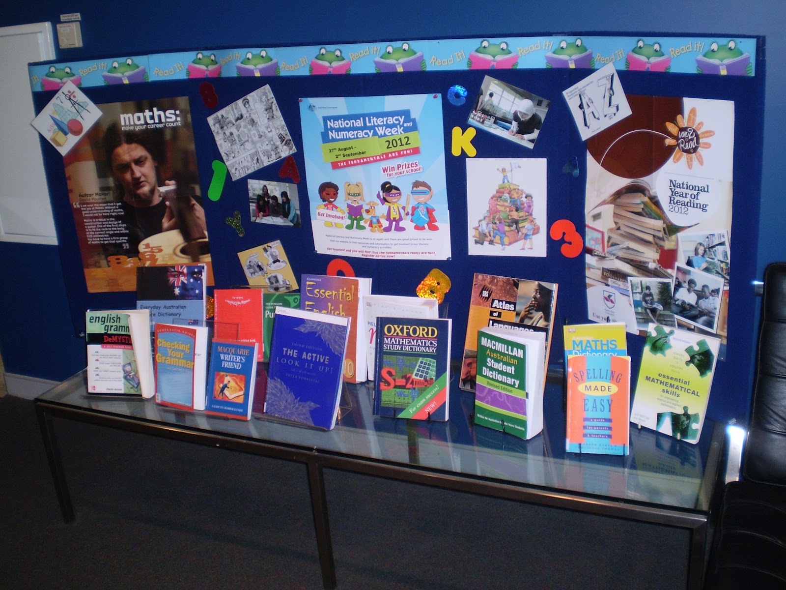 Canning College Library Displays: September 2012