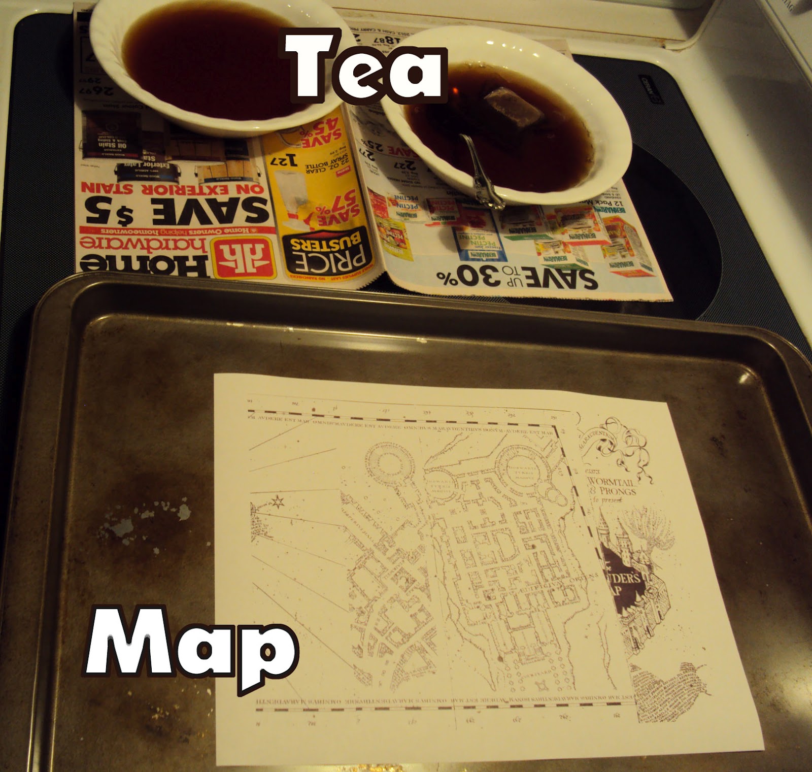 Harry Potter Paraphernalia: Marauder's Map: Inside and Outside