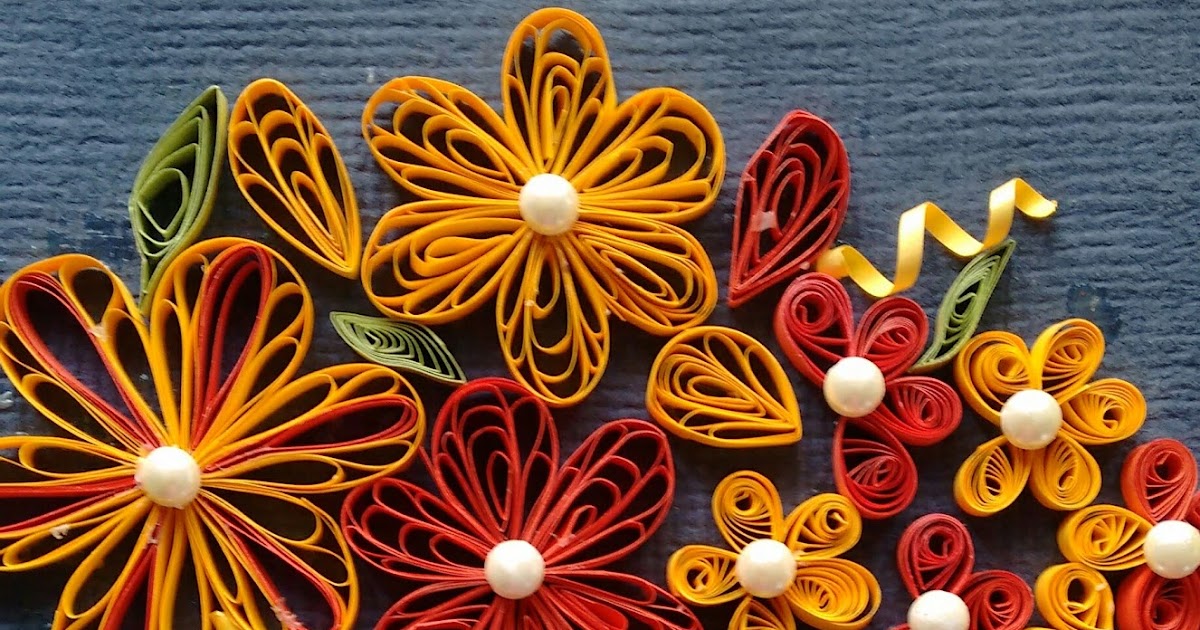 Knitting,Crochet and Embroidery: Wall hanging of quilling