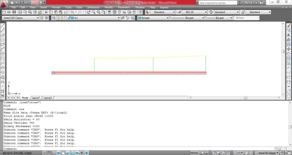 Menggunakan Cross Program pada Autocad ~ Air Itu Mengalir