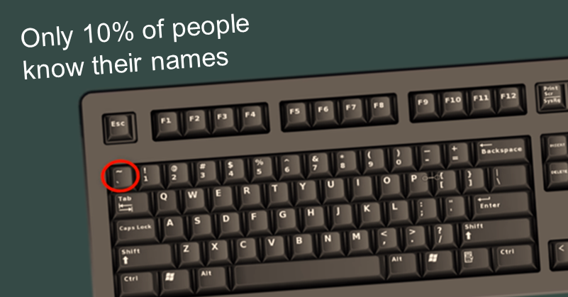 Few People Know About Name Of The Symbols On Computer Keyboard few-people-know-about-name-of-the-symbols-on-computer-keyboard