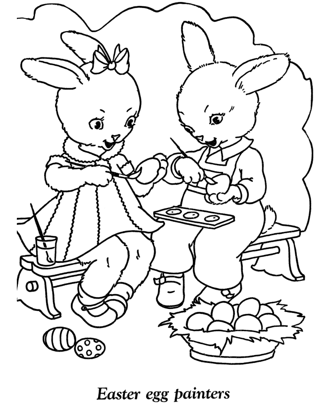Easter Bunny Coloring Pages easter-bunny-coloring-pages