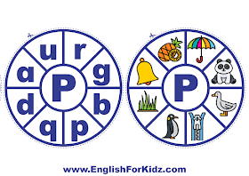 English for Kids Step by Step: Letter P Worksheets, Flash Cards ...