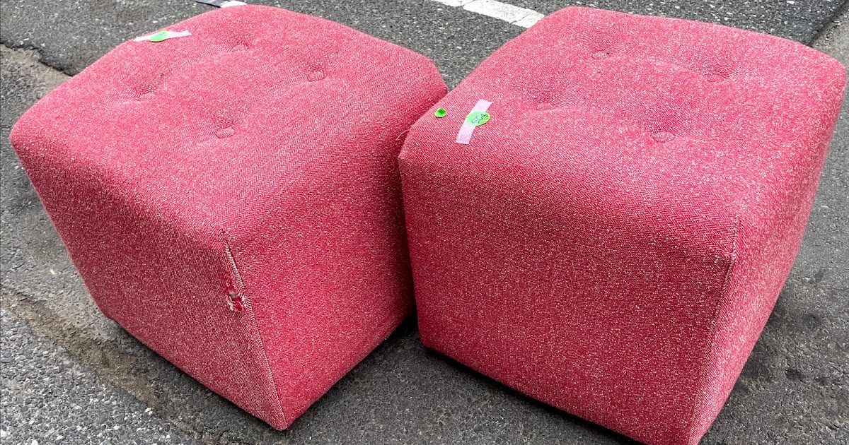 Uhuru Furniture & Collectibles: Farmhouse Red Foot Stool (2) - $25 EACH ...