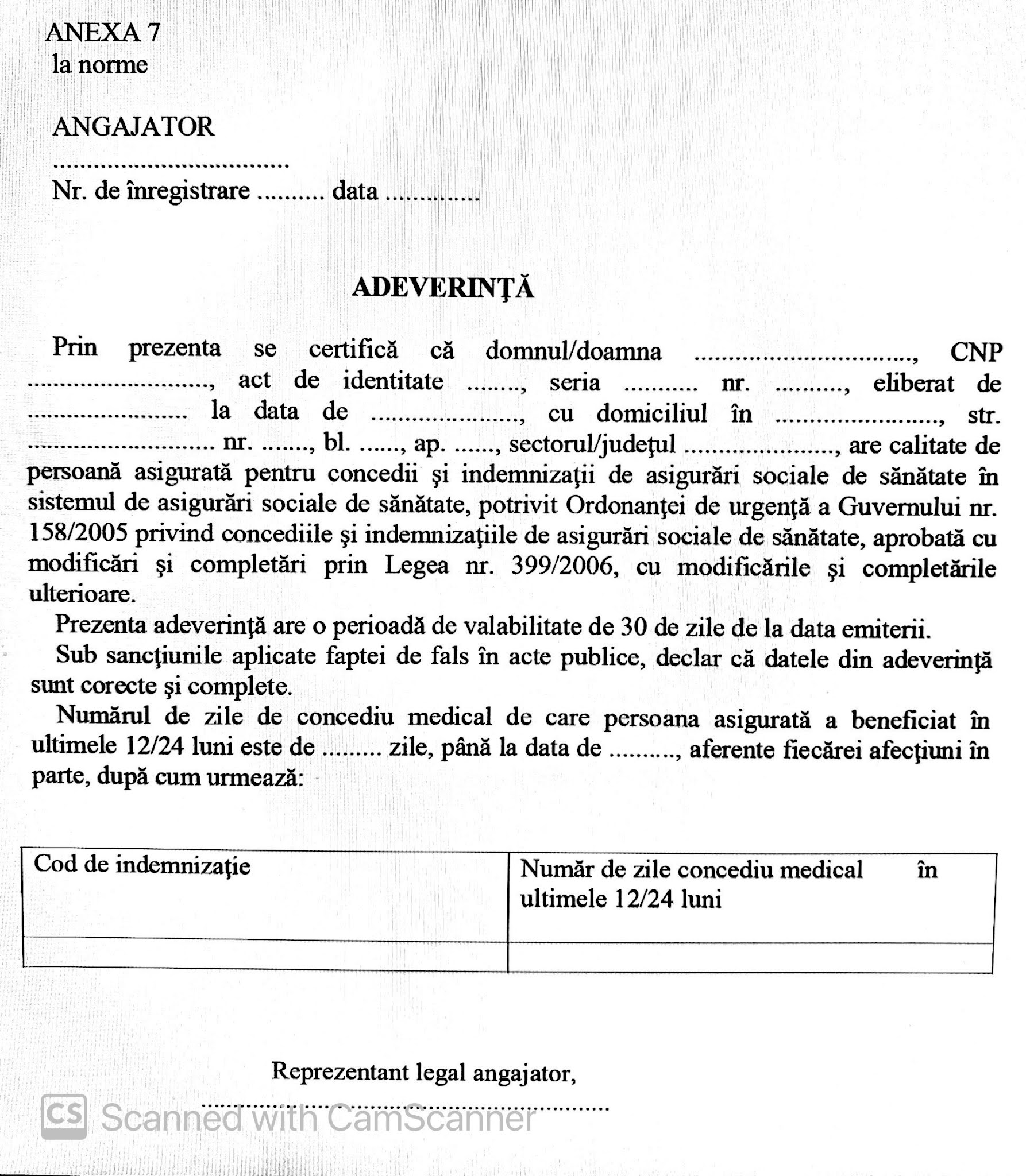 De toate zilele ...: Adeverinta salariat necesara la internarea in ...