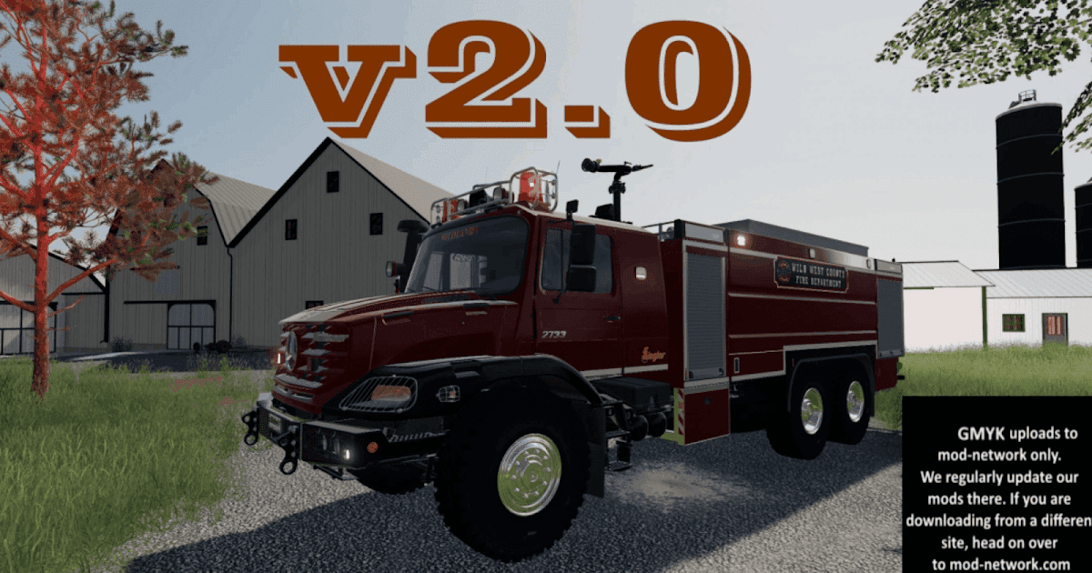 FS19 Mercedes Benz Zetros Brush Engine v2.0 - FS 19 & 22 USA Mods ...