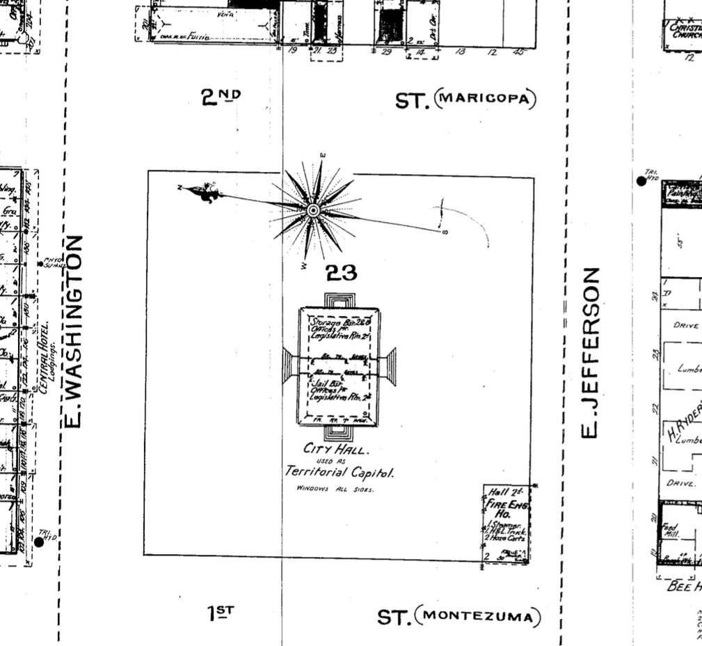 History Adventuring: Block 23, Territorial City Hall, Phoenix, Arizona