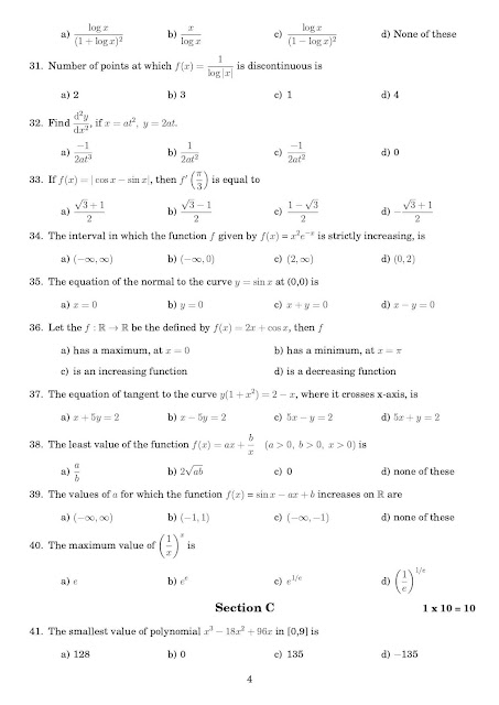 20 Most Important Sample Papers for Class 12 Mathematics Term 1 2021-22