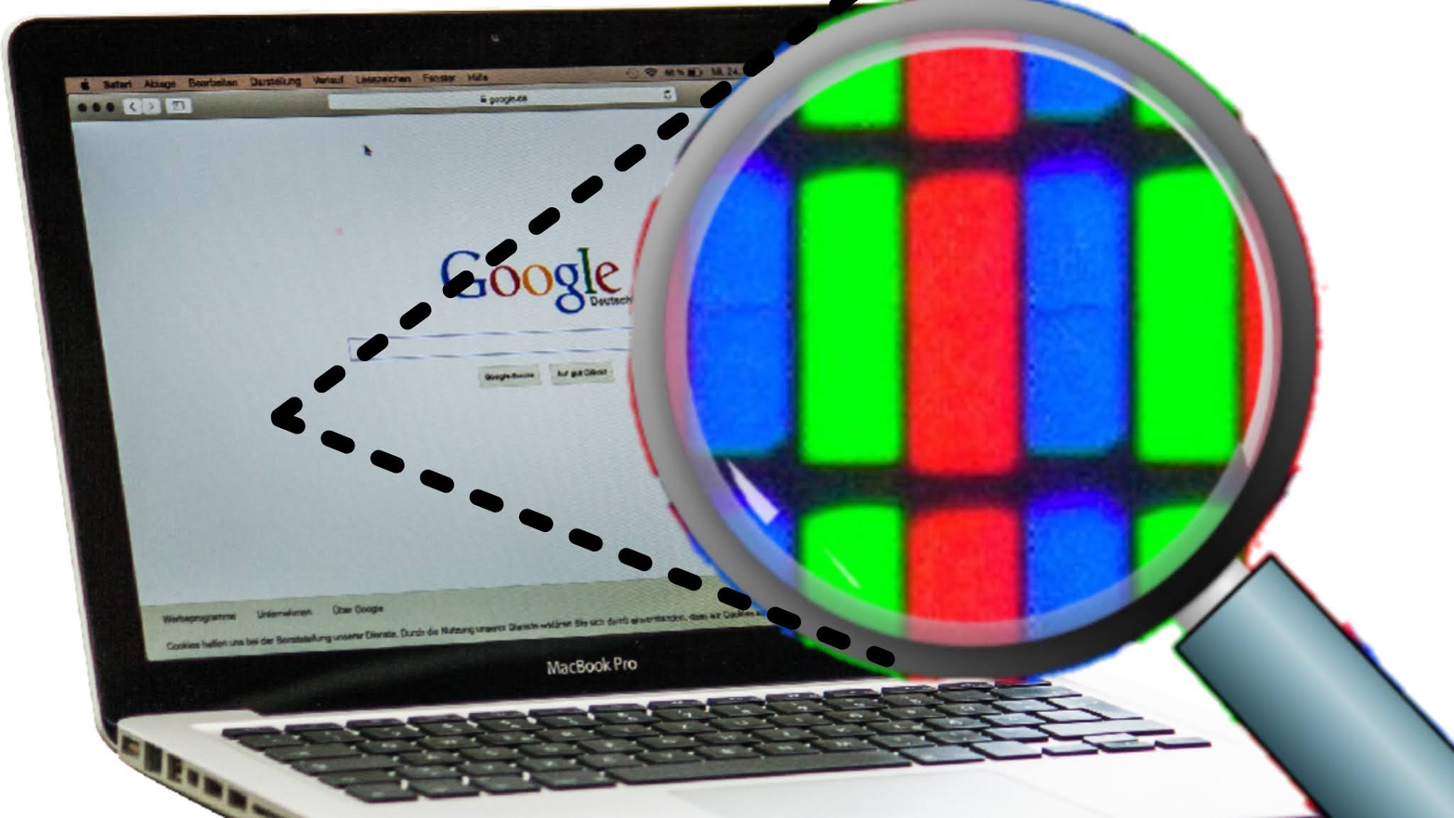 Working of individual pixel of the LCD