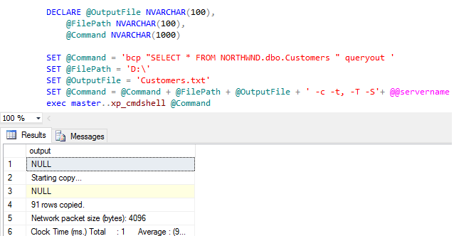 Sql Server7 T Sql Output Clause โปรแกรมเมอร์ใต้ดิน