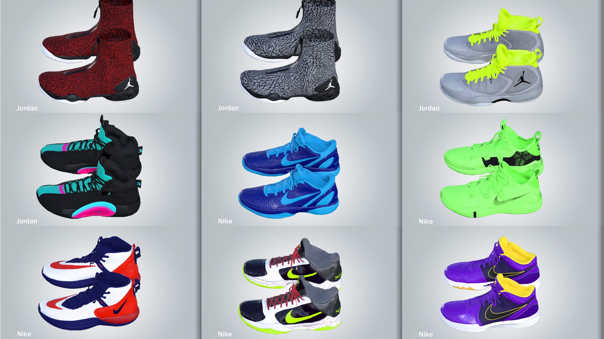 NBA 2K21 250 Sneakers Color Sharing Pack v3.0 by One Ride ...