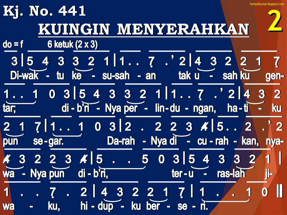 TouRoeroekan: Kidung Jemaat No. 441