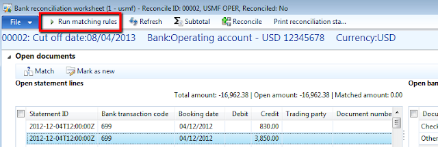 Solutions for AX DEV: BAI2 File format Advance Bank Reconciliation