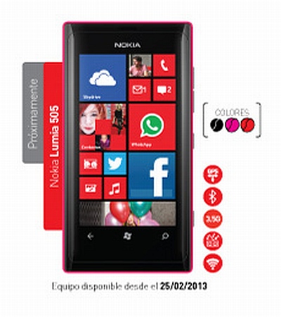 CLARO QUE TIENES MAS: Nokia Lumia 505 en Claro