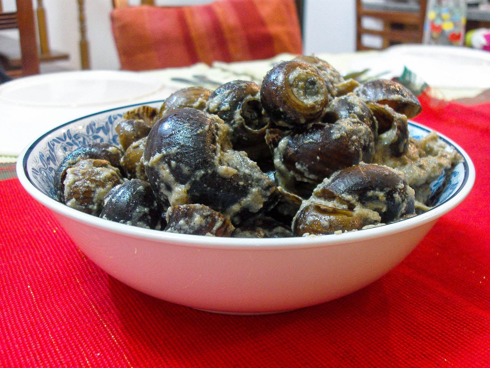 Mushrooms from Home: Pearly Shell: Kuhol and Halaan (Escargot and Clam)