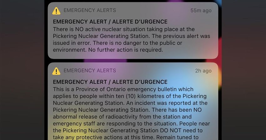War News Updates: A False Nuclear Emergency Alert In Canada Panics Millions