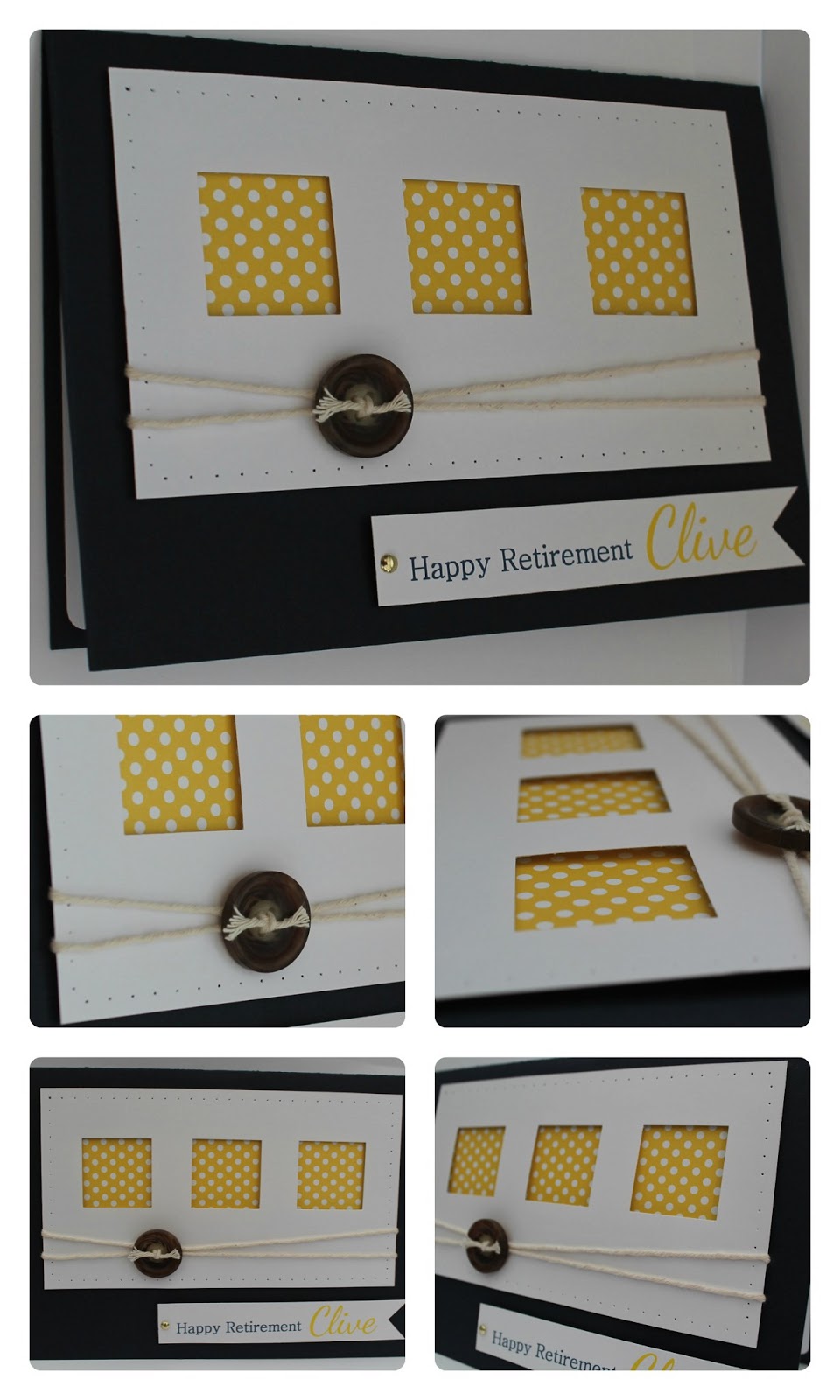 Made by Milburn: Clean and Simple Masculine Retirement Card