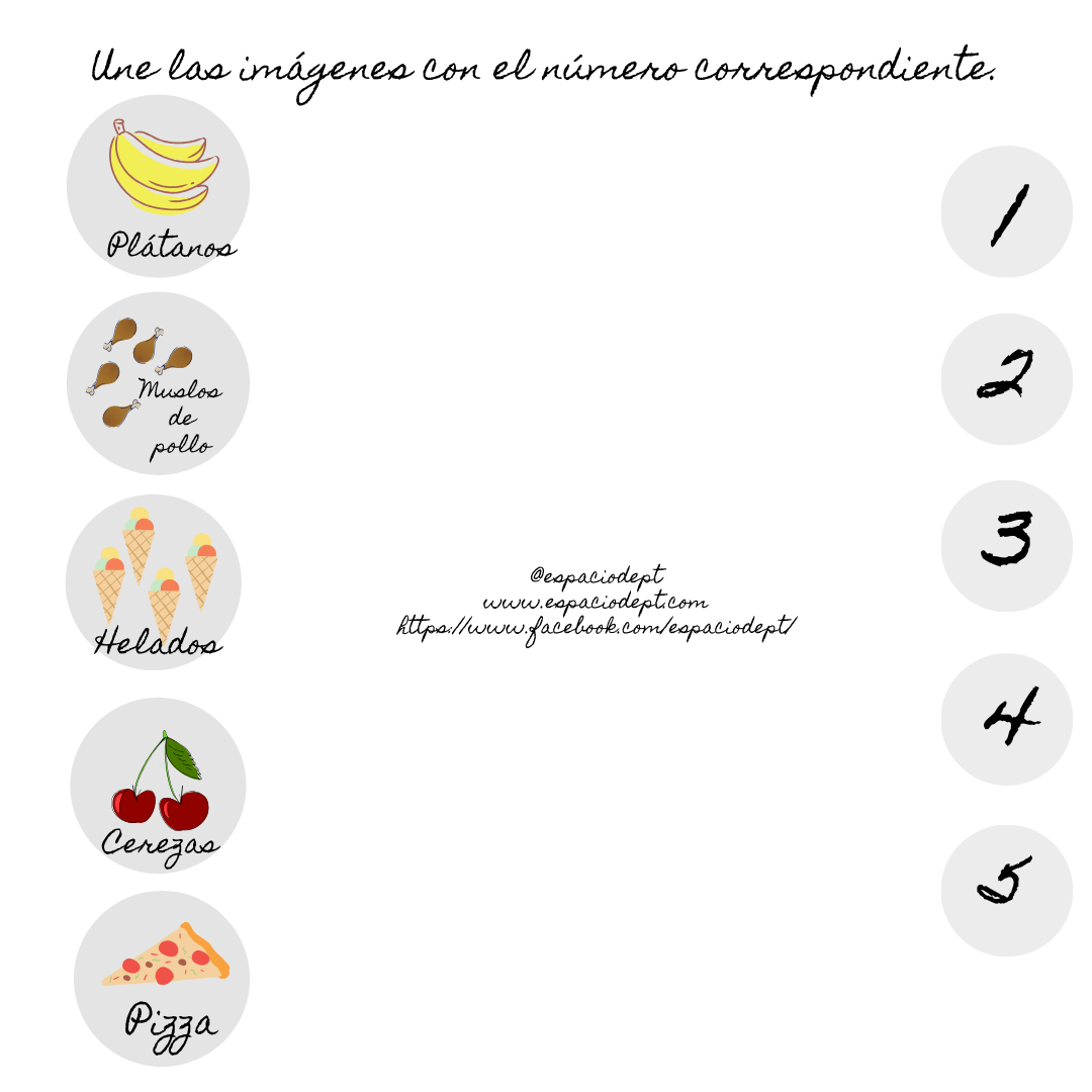Espacio de PT: Fichas para trabajar las vocales y los números