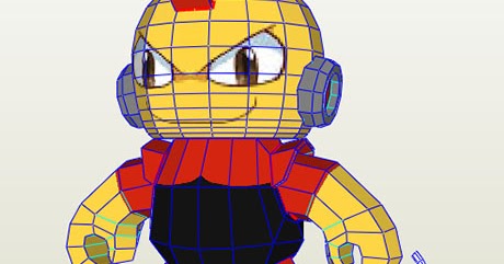 Mega Man : Bomb Man Papercraft | Paperized Crafts