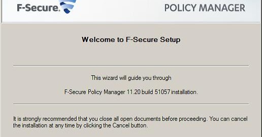 دليلك ... شبكات أكثر فعالية: خطوات تنصيب F-Secure Policy Manager